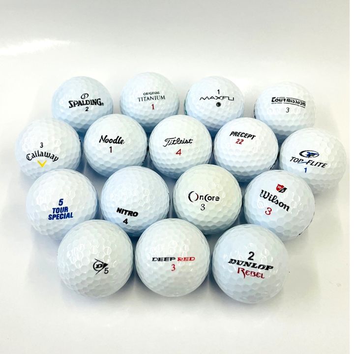 Recycled White Monogram Golf Balls - PromoGolfBall